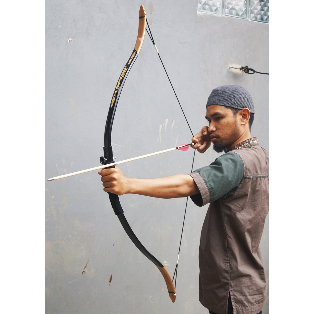 Jual Busur Panah Horse Bow Full Pvc (Black Gold) | Shopee Indonesia