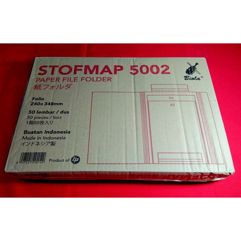 Jual Biola Map Folder File 5002 ( Biru / Merah / Hijau / Kuning ) - 50 ...