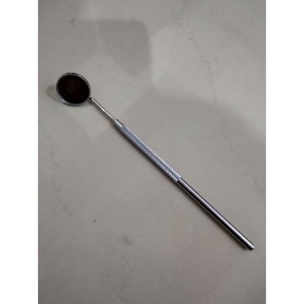 Jual Kaca Mulut gigi + Handle kaca mulut / dental mirror Set instrument ...