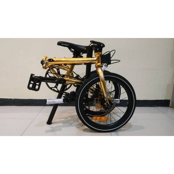 Jual Sepeda Lipat Element Troy 10 Speed Gold Edition 2021 / Sepeda ...