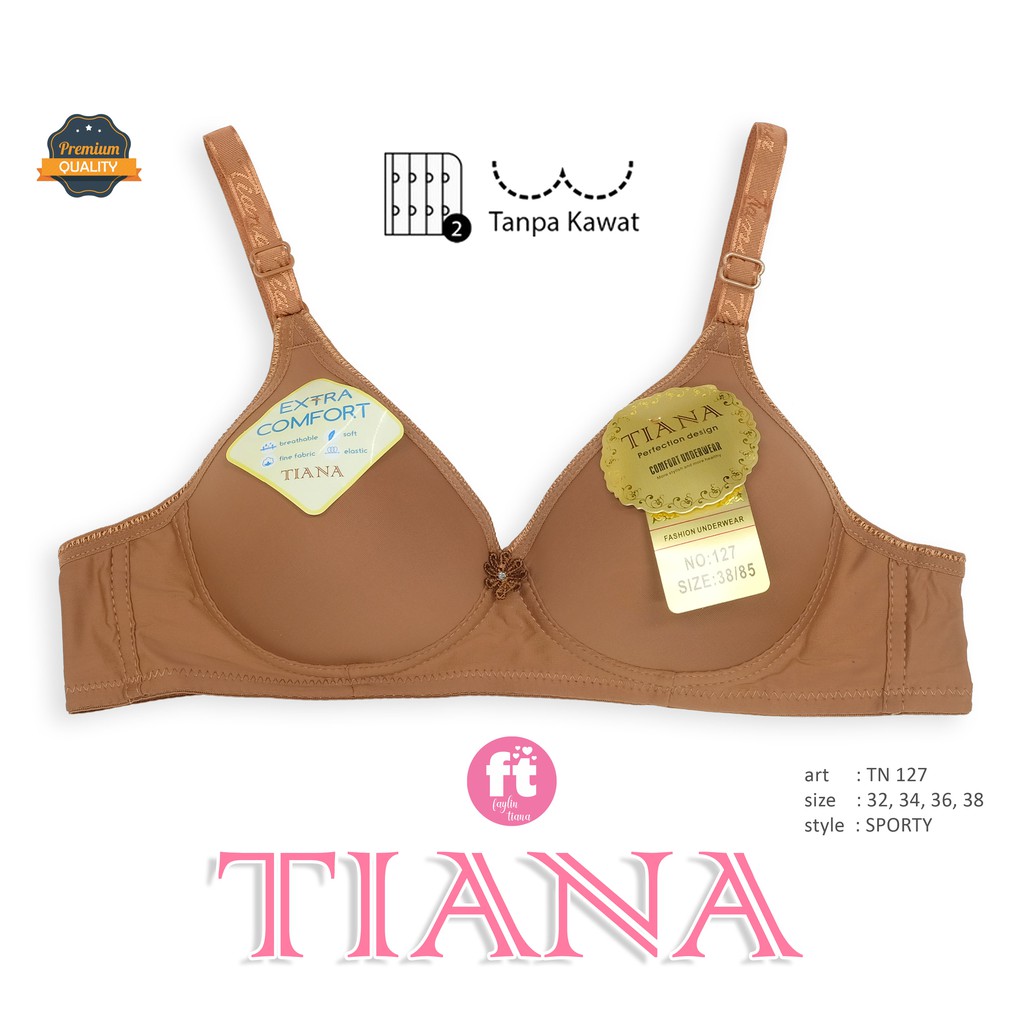 Jual TIANA | BRA Polos TANPA KAWAT / BH Polos / art TN 127 | Shopee Indonesia