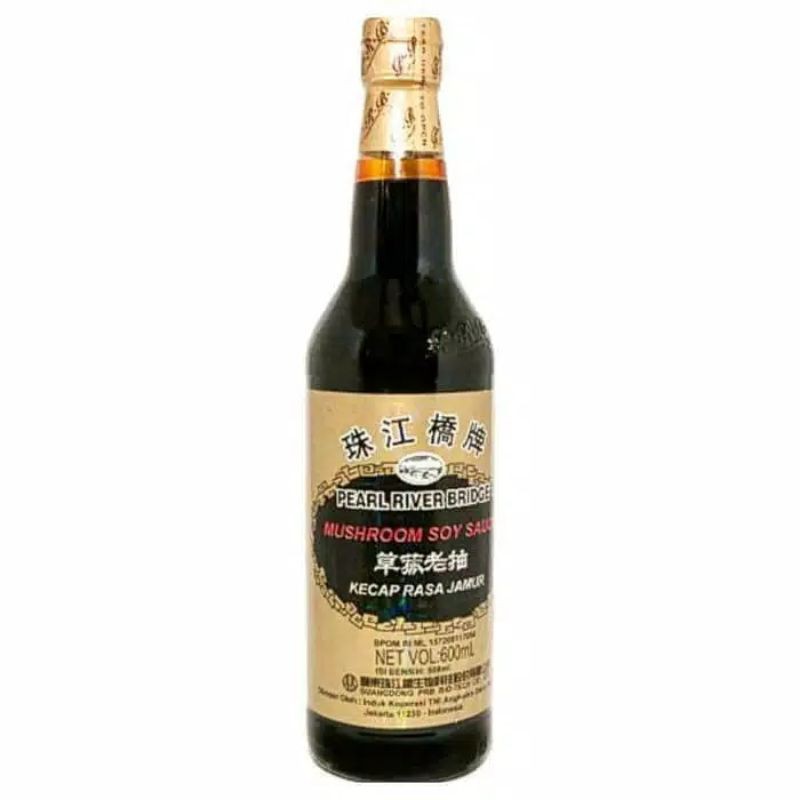 Jual kecap jamur pearl river bridge soy sauce 600ml botol kaca | Shopee ...