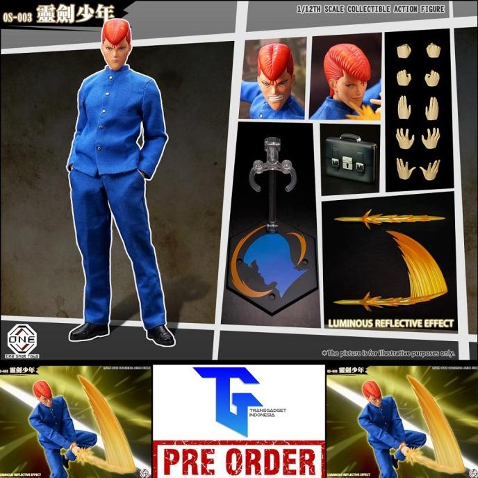 Jual One Shot Toys Yuyu Hakusho - Kuwabara Kazuma 1/12 Spirit Sword Os ...