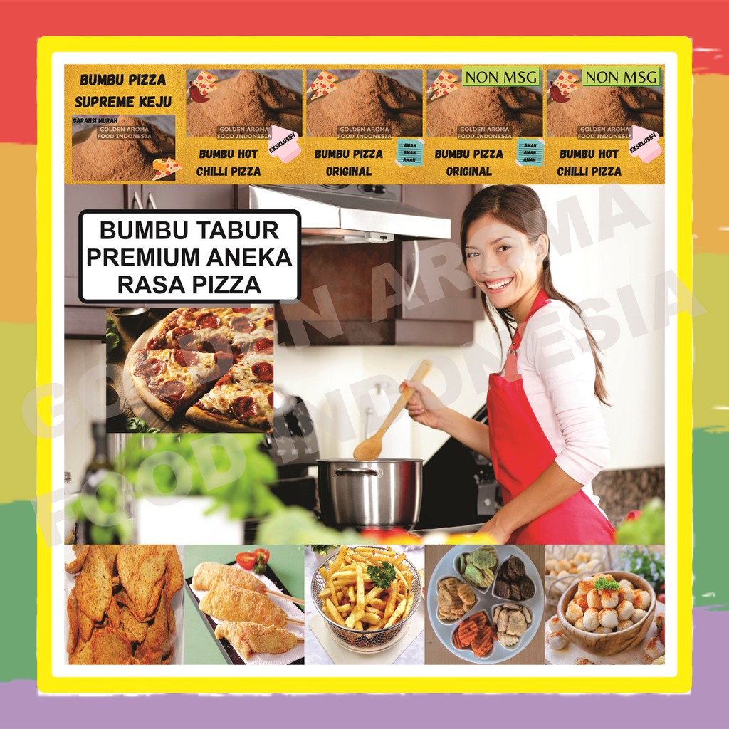 Jual Aneka Bubuk Bumbu Tabur Pizza 1kg Rasa Pizza Original Pedas ...