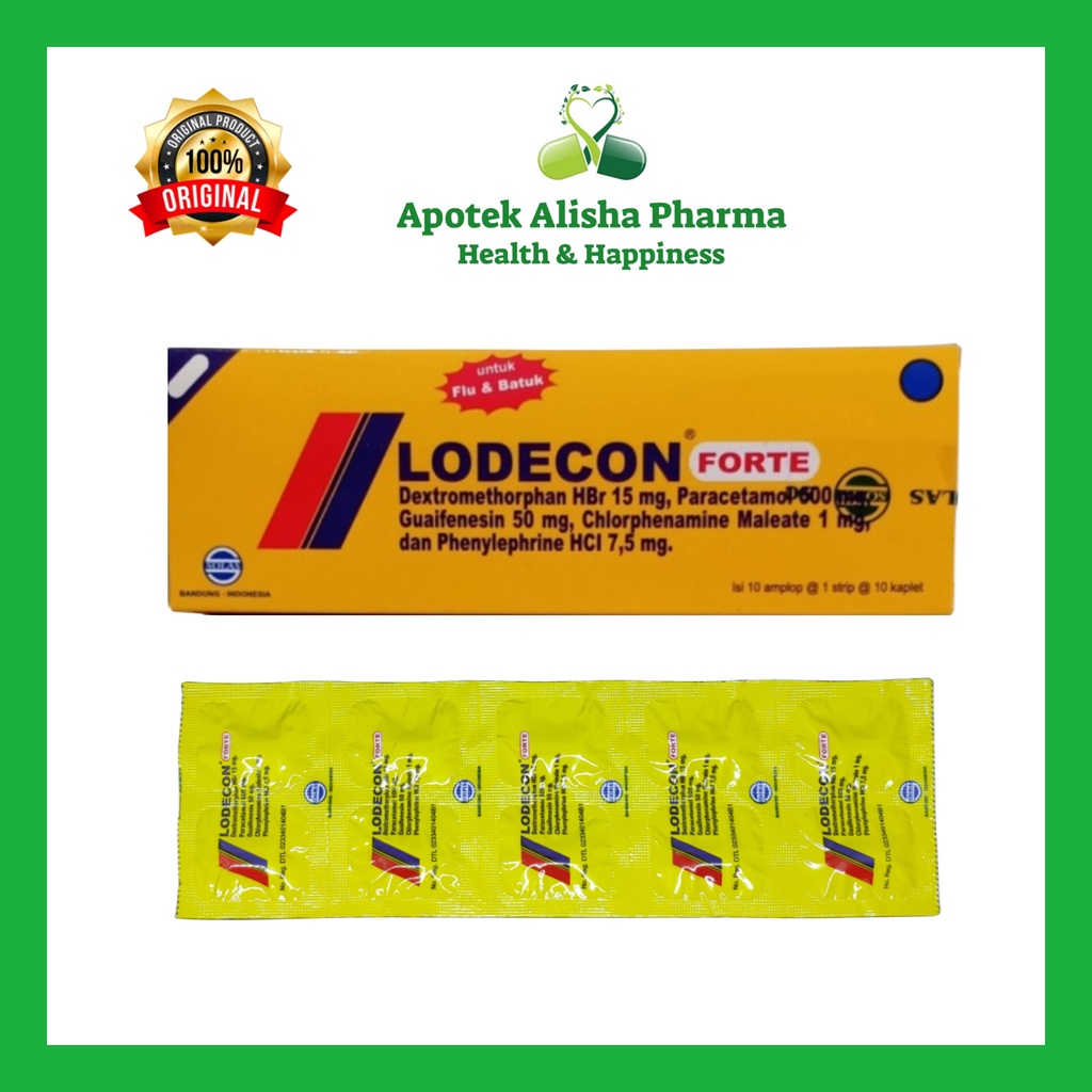 Jual Lodecon Forte Tablet Strip / Box - Lodekon Kuning Tablet Obat ...