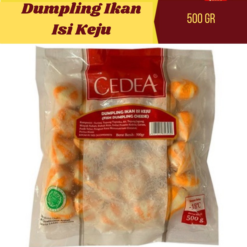 Jual Dumpling Keju Ikan CIDEA 500 gr/Dumpling Keju Enak Gurih CIDEA ...