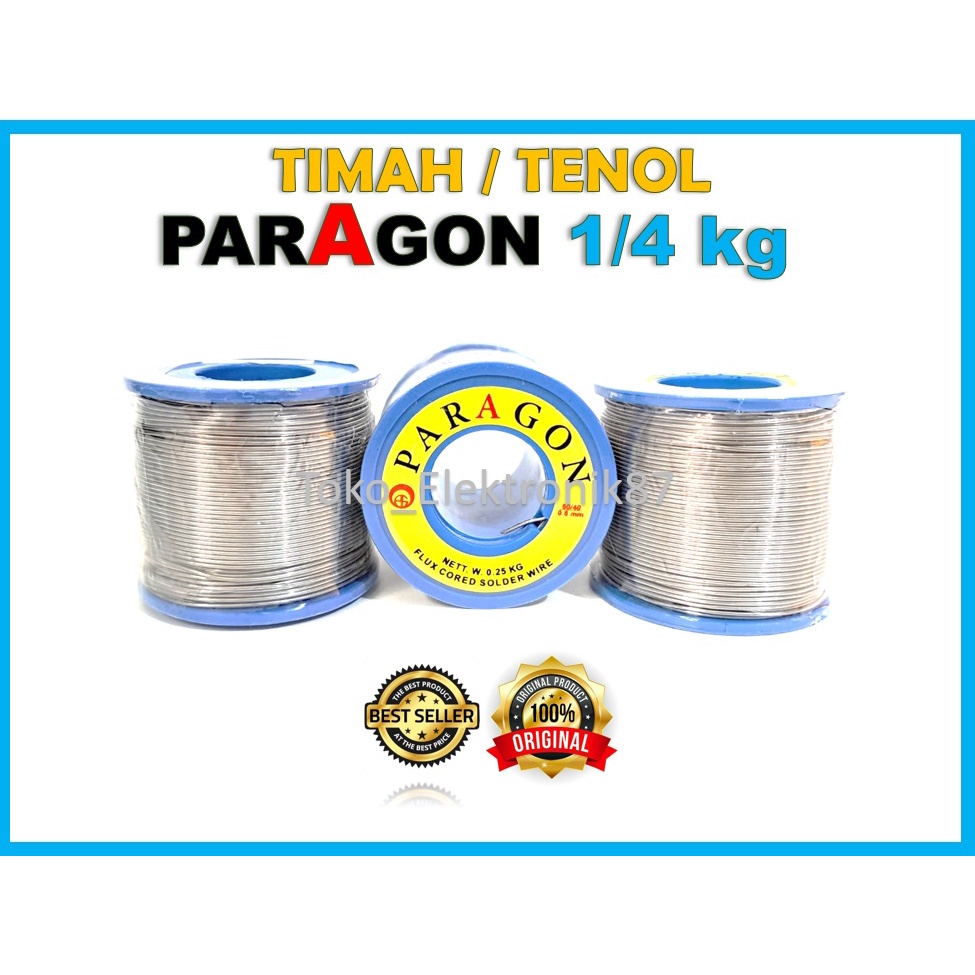 Jual Timah Paragon 1/4 Kilogram Tenol Solder Timah Solder | Shopee ...