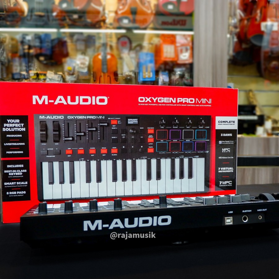 Jual MIDI CONTROLLER M AUDIO OXYGEN PRO MINI | Shopee Indonesia