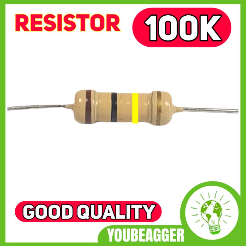 Jual Resistor 100K ohm 1/2 watt | Shopee Indonesia