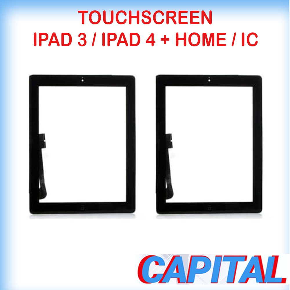 Jual TOUCHSCREEN IPAD 3 IPAD 4 + HOME IC ORIGINAL NEW | Shopee Indonesia