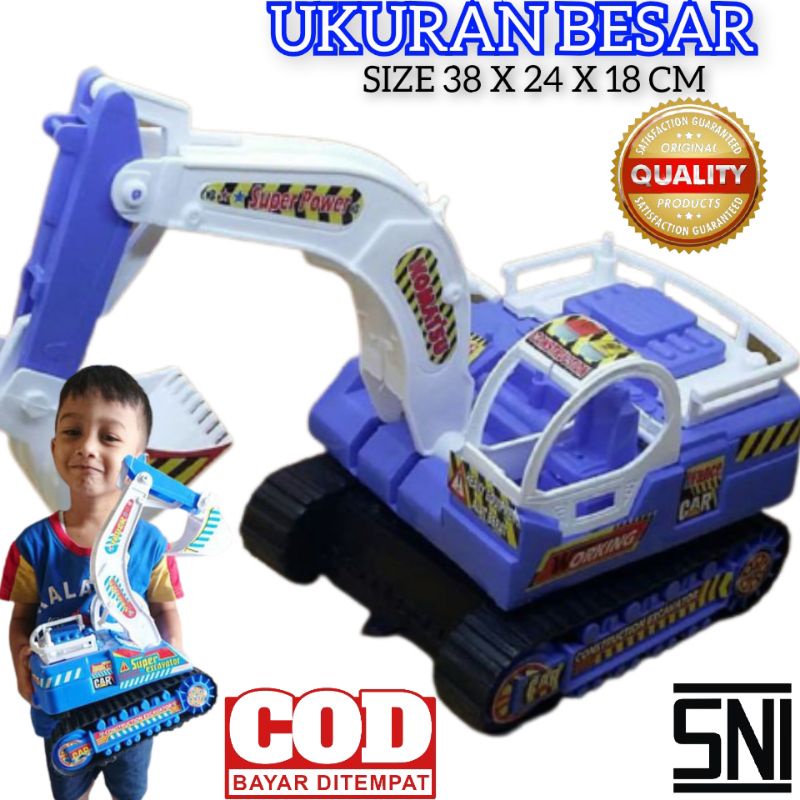 Jual Mainan excavator besar / mobil beko jumbo / mainan anak truk bego ...