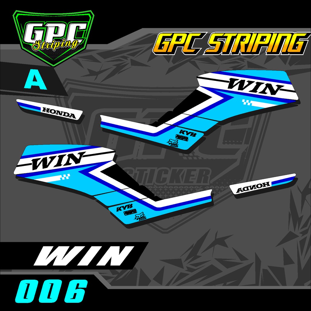 Jual Stiker Striping Honda WIN 100 Desain Trill CRF - Stiker Lis Variasi Motor WIN-006 | Shopee ...