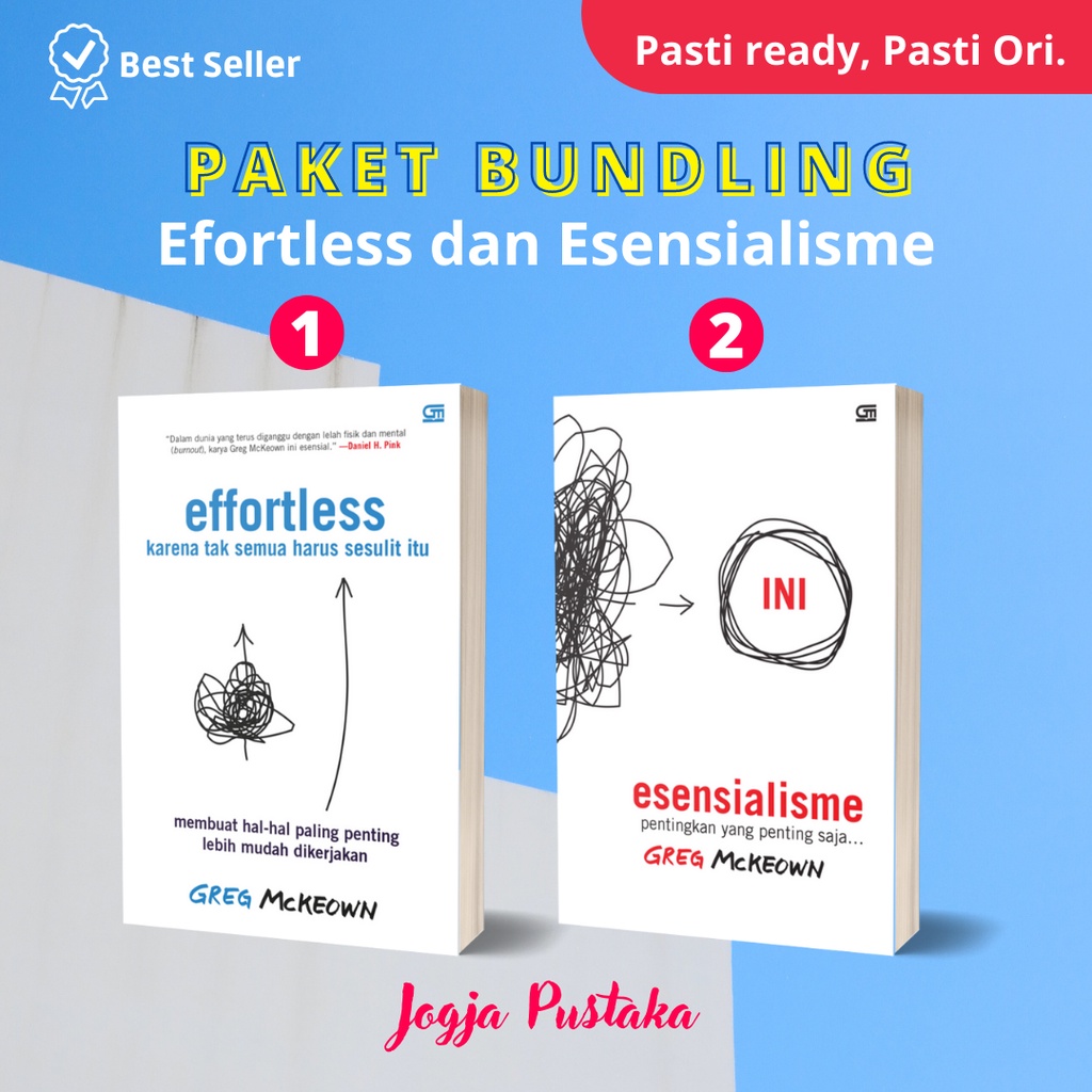 Jual Paket Bundling - Buku Effortless dan Esensialisme | Shopee Indonesia