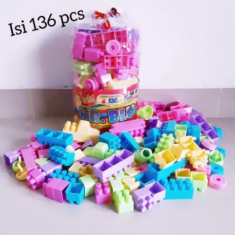 Jual Mainan Lego Mr Block 136 pcs Edukasi - Brick Anak Jumbo Edukatif ...