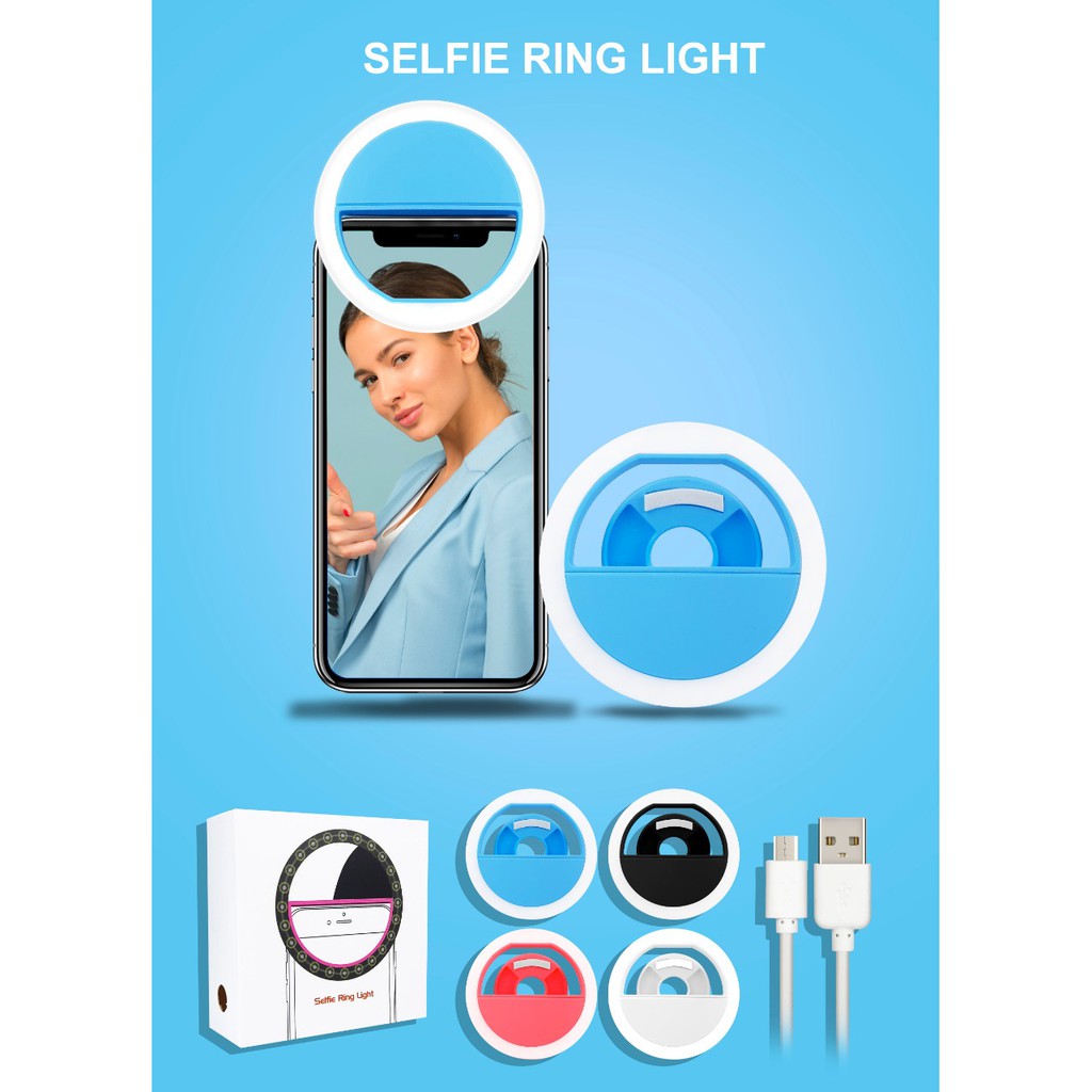 Jual RING LIGHT SELFIE LED/RING SELFIE | Shopee Indonesia