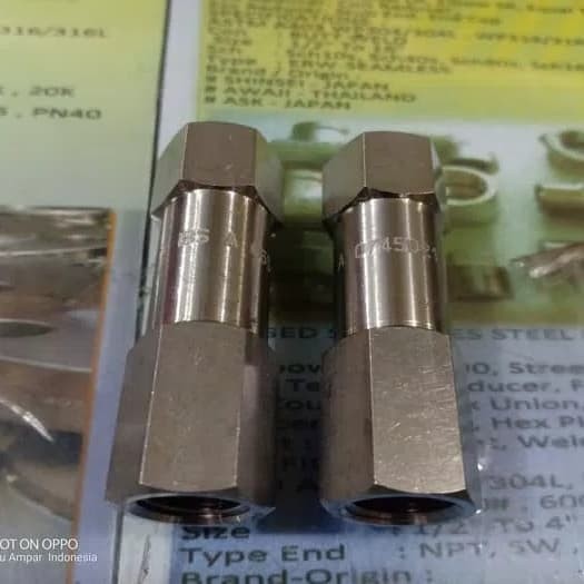 Jual ONE WAY VALVE / NON RETURN VALVE / CHECK VALVE DRAT 1/2"INCH ...