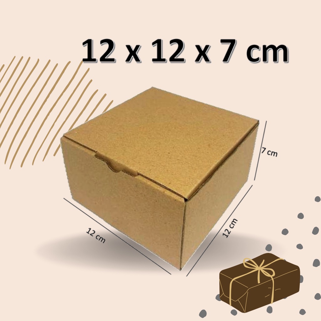 Jual BOX 12x12x7 dan 12x12x4 kardus Dompet SOUVENIR DAN KUE GROSIR box ...