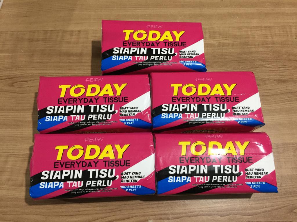 Jual Tissue Tisu TODAY Everyday Facial 2 Ply 180 sheets | Shopee Indonesia