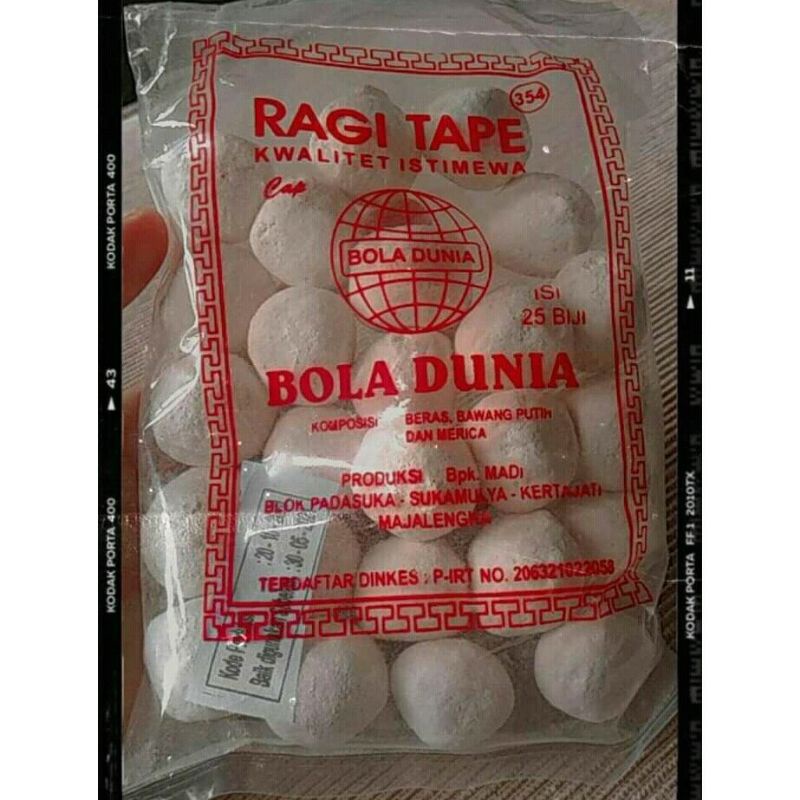 Jual RAGI TAPE BOLA DUNIA KWALITET ISTIMEWA [ 100 gr ] | Shopee Indonesia