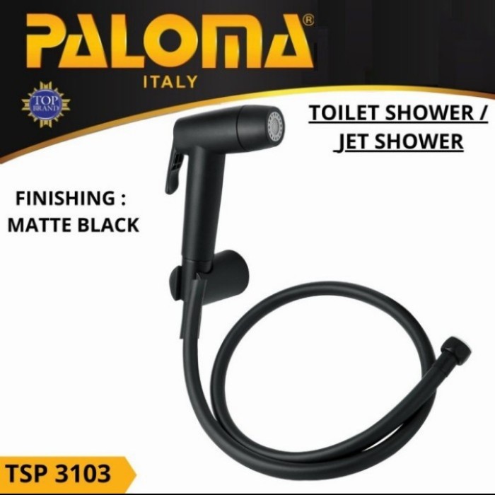 Jual JET SHOWER TOILET PALOMA 2 SPRAY TSP 3103 MATT BLACK. SHOWER BIDET ...