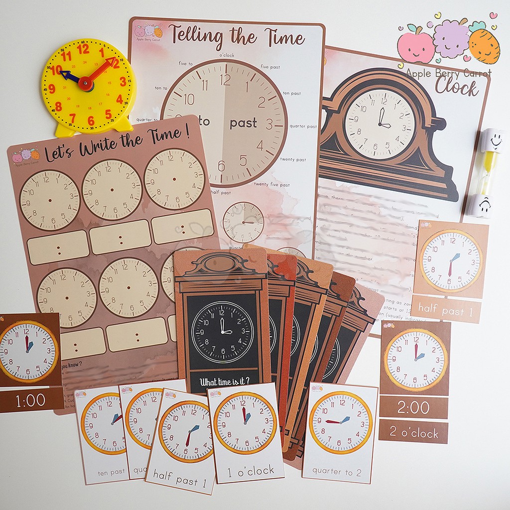 Jual TELLING TIME ACTIVITY - CLOCK READING | Shopee Indonesia