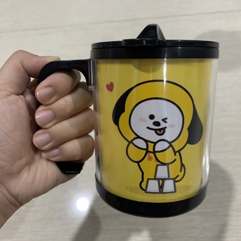 Jual (Baru) Tumbler Gelas Chimmy BTS, FREE Gelas Chatime BT21 | Shopee ...