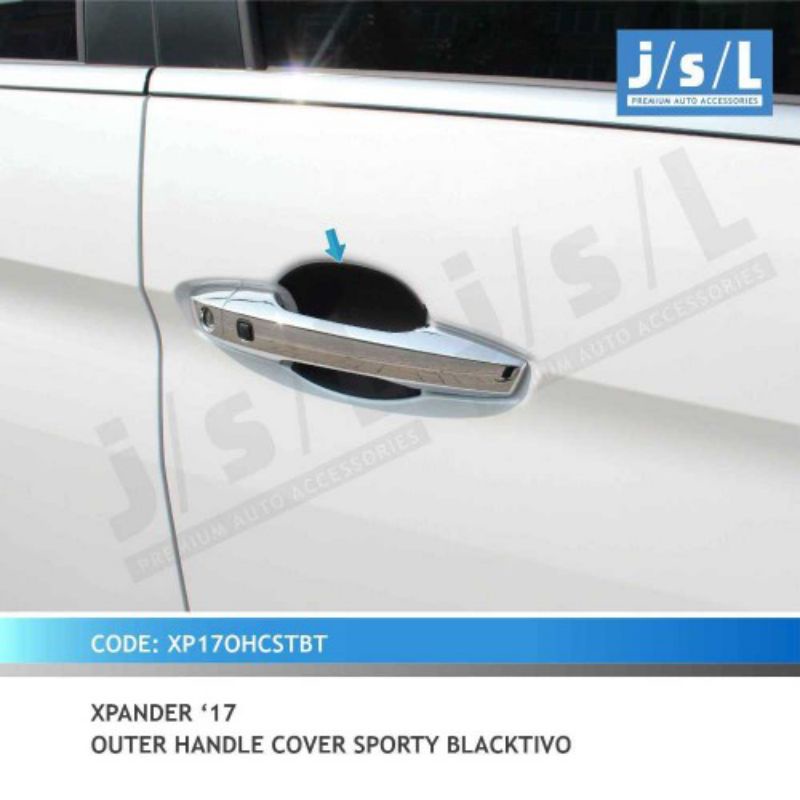 Jual XPANDER Outer Handle Mangkok Pintu SPORTY Blacktivo JSL | Shopee Indonesia