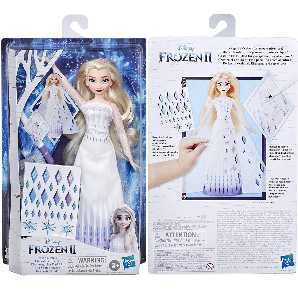 Jual Disney Frozen 2 Design a Dress Elsa Fashion Doll with Erasable Pen ...