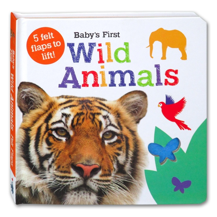 Jual Buku anak - Baby's First Wild Animals Board Book With 5 Flaps to ...