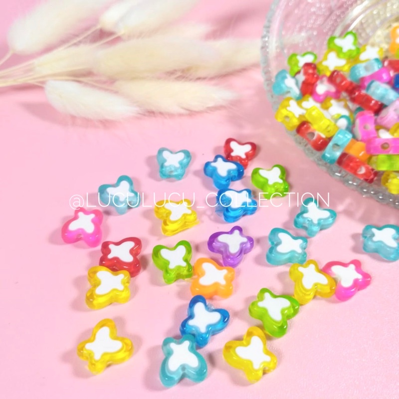 Jual Manik Akrilik (10-25 pcs) / Manik Monte Mote Akrilik Butterfly ...