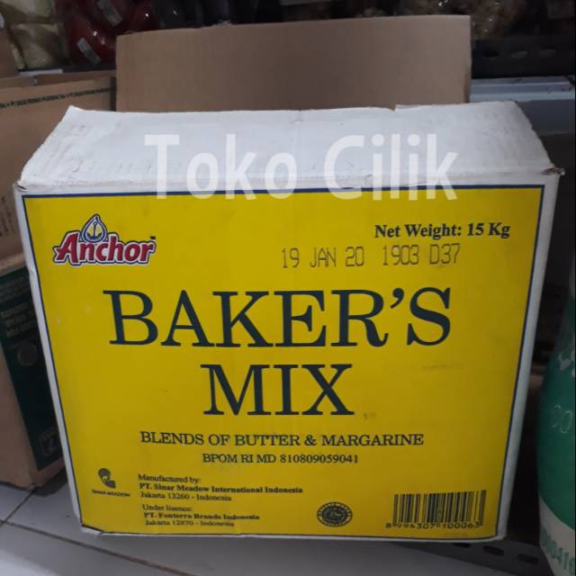 Jual bakers mix/anchor/repack 500gr/butter/margarine/mentega/all in one ...