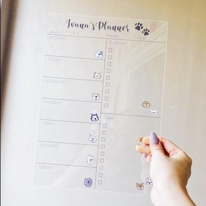 Jual Diary | Custom Acrylic Weekly Planner Dan To Do List - A3, Polos ...