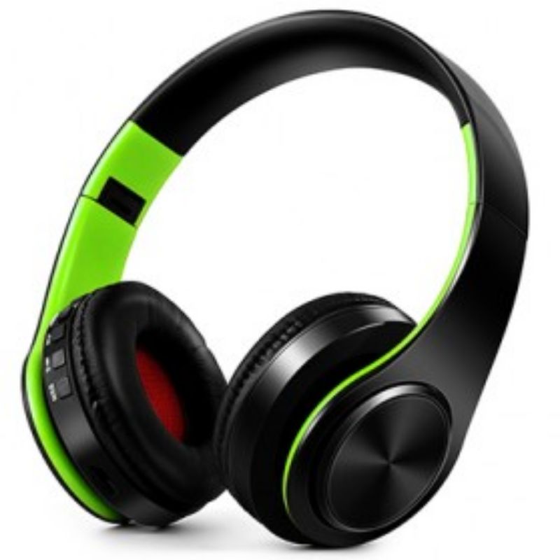 Jual Tourya Headset Stereo Kabel Nirkabel Bluetooth - B7 - Hitam/Hijau ...