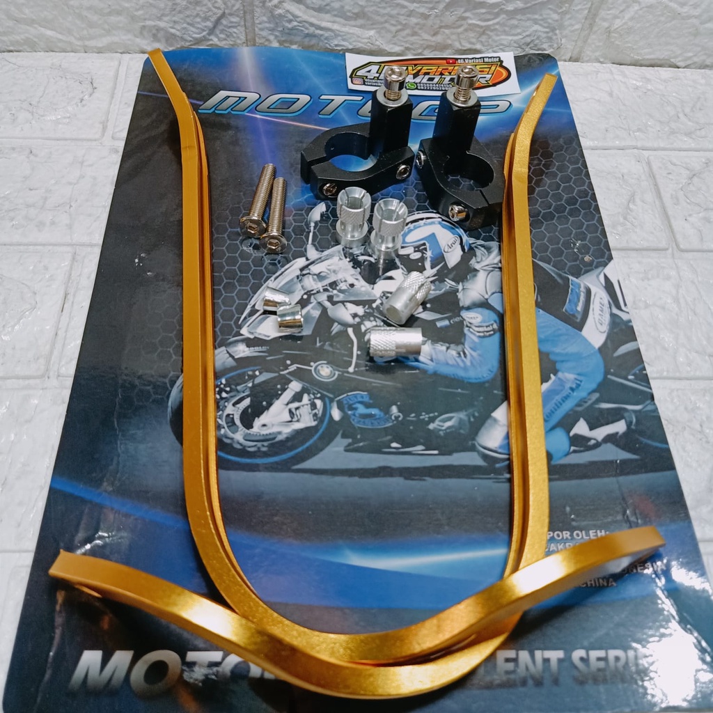 Jual HANDGUARD ALMINI TULANG BESI GOLD MOTOGP | Shopee Indonesia
