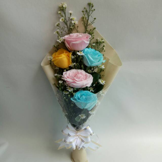 Jual Hand bouquet buket bunga wisuda bunga mawar asli bucket hadiah ...