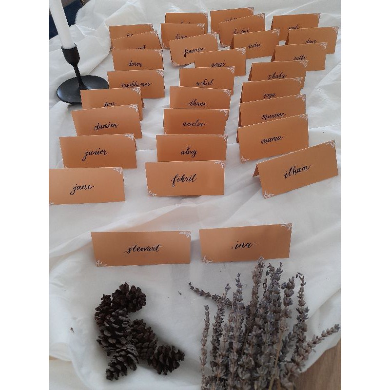 Jual Event Place Cards / Custom Calligraphy | Shopee Indonesia