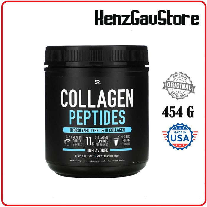 Jual Hydrolyzed Collagen Peptides Sports Research Type 1 dan 3 - 16 oz ...