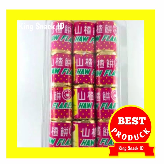 Jual PERMEN SANCA KOIN BESAR / HAW FLAKES CANDY MANISAN BUAH HAW /LOBI ...