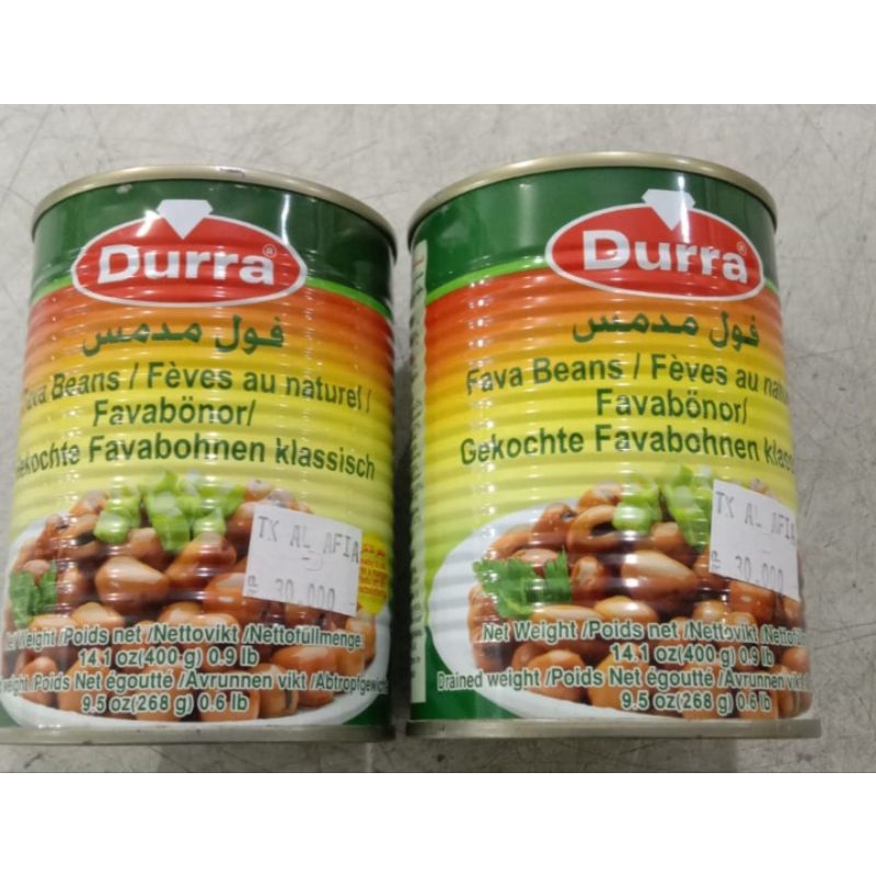 Jual Foul / Fava Beans Durra 400 gram | Shopee Indonesia