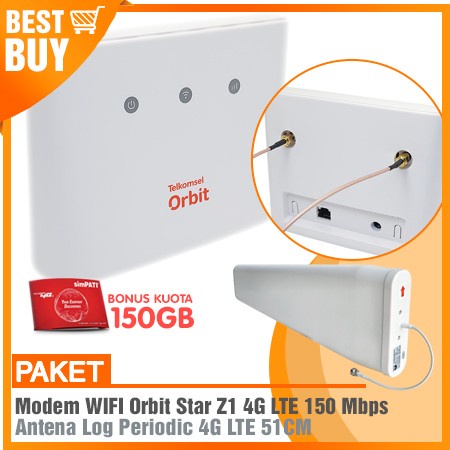 Jual Paket Modem Orbit STar Z1 + Antena LPDA Log Periodik | Shopee ...