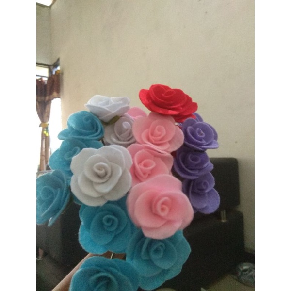 Jual bunga mawar bunga flanel bunga tangkai bunga mawar | Shopee Indonesia