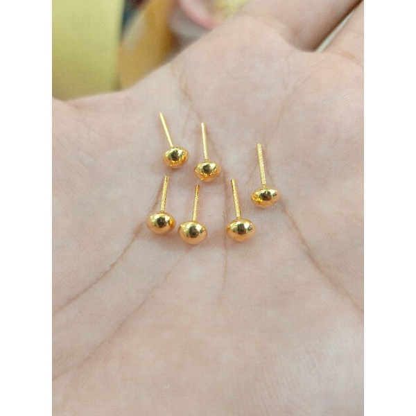 Jual GIWANG PENTOL PERAK 925 LAPIS MAS ASLI | Shopee Indonesia