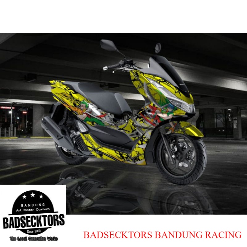 Jual STICKER DECAL HONDA PCX 160 ZORO YELLOW GRAFIS keren | Shopee ...