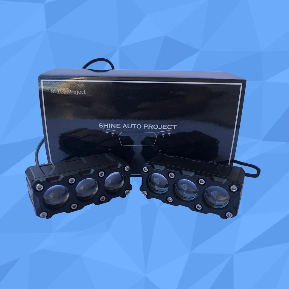 Jual Lampu Mini Projie Led Lampu tembak Laser Foglamp 3 Lens Mini ...