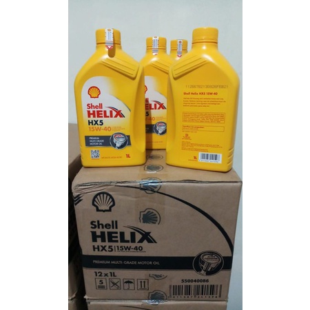 Jual OLI SHELL HELIX HX5 1 LITER free bubble wrap | Shopee Indonesia
