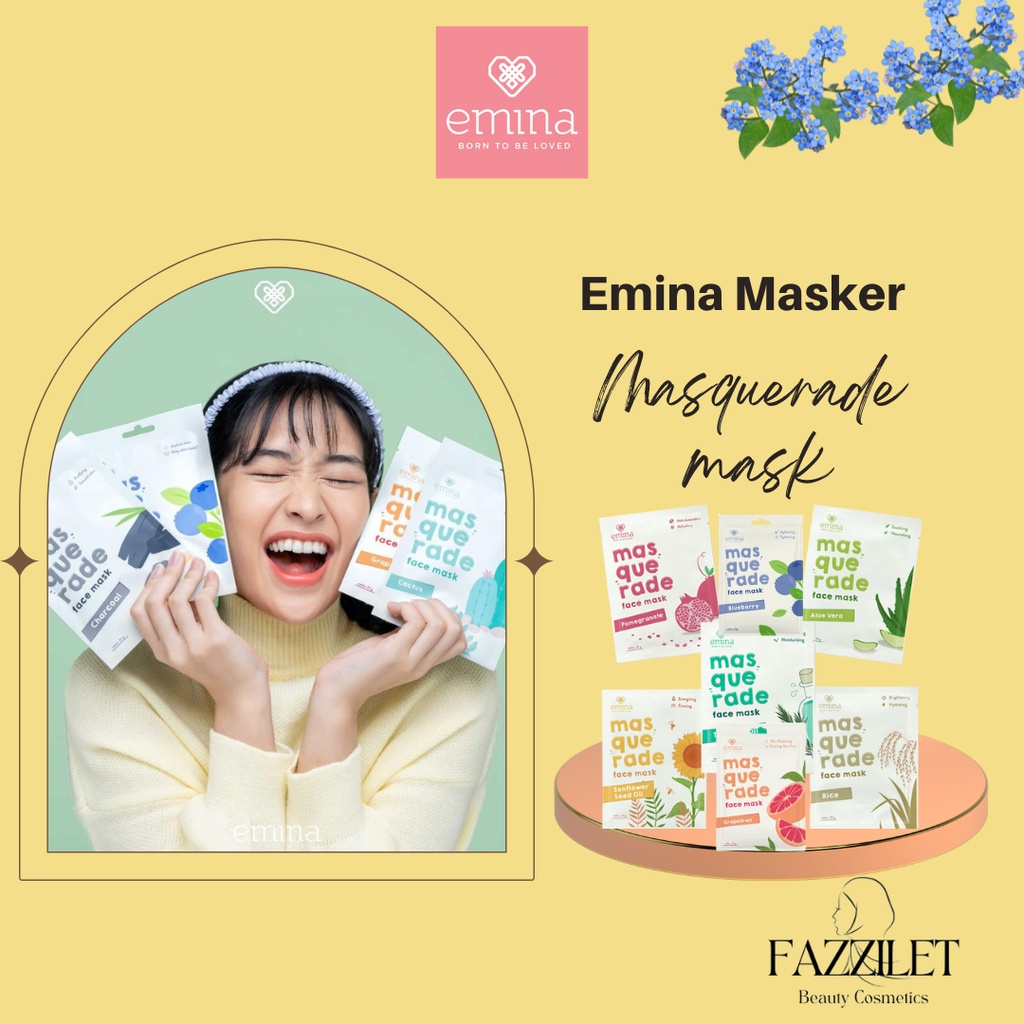 Jual Emina Masquerade Face Mask 23 g - Masker Wajah (Sheet Mask) | Shopee Indonesia