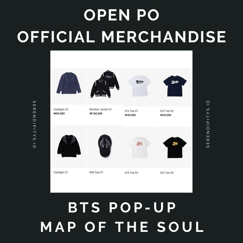 Jual BTS POP UP STORE OFFICIAL MERCHANDISE MD POP-UP MAP OF THE SOUL ...