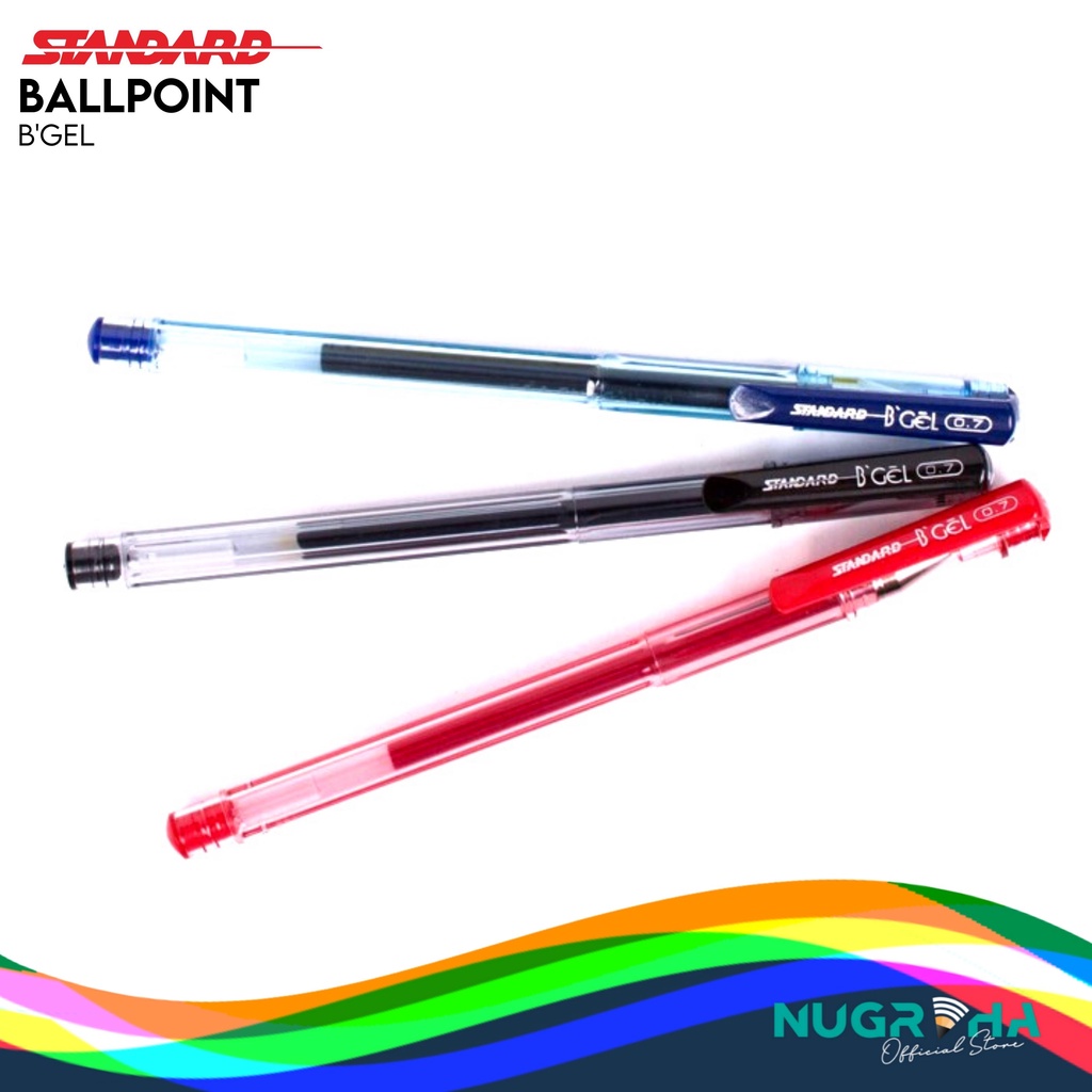 Jual BALLPOINT / PULPEN / PENA STANDARD B GEL 0.7 | Shopee Indonesia