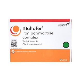 Jual MALTOFER CHEWABLE 6 TABLET KUNYAH ZAT BESI UNTUK ANEMIA | Shopee ...