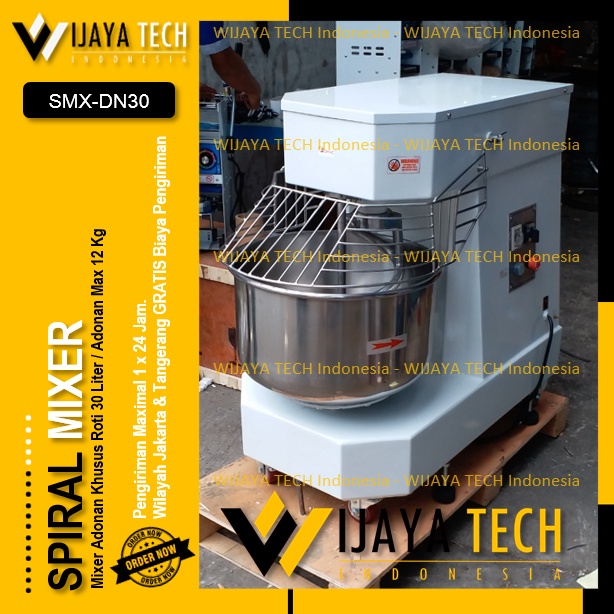 Jual Spiral Mixer 30 Liter FOMAC SMX-DN30 Mixer Adonan Roti Mie 30L SMX ...